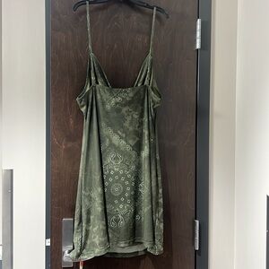 Cider | Dresses | Paisley Cowl Neck Mesh Mini Dress | Poshmark